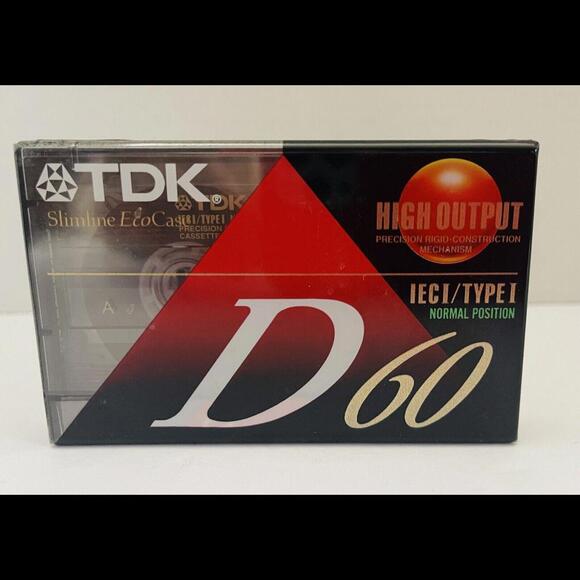Other | Vintage Tdk D6 Blank Cassette Tape Iecitype I High Output Sealed New Lot Of 2 | Poshmark